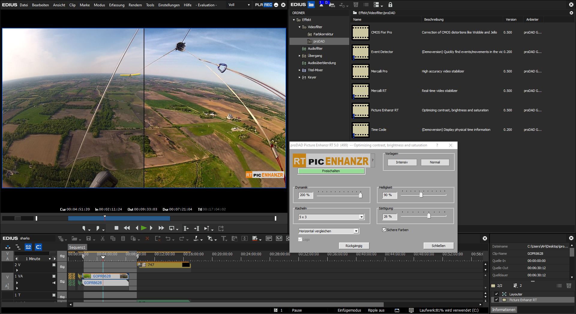 ProDAD Mercalli V5 Suite - EDIUS